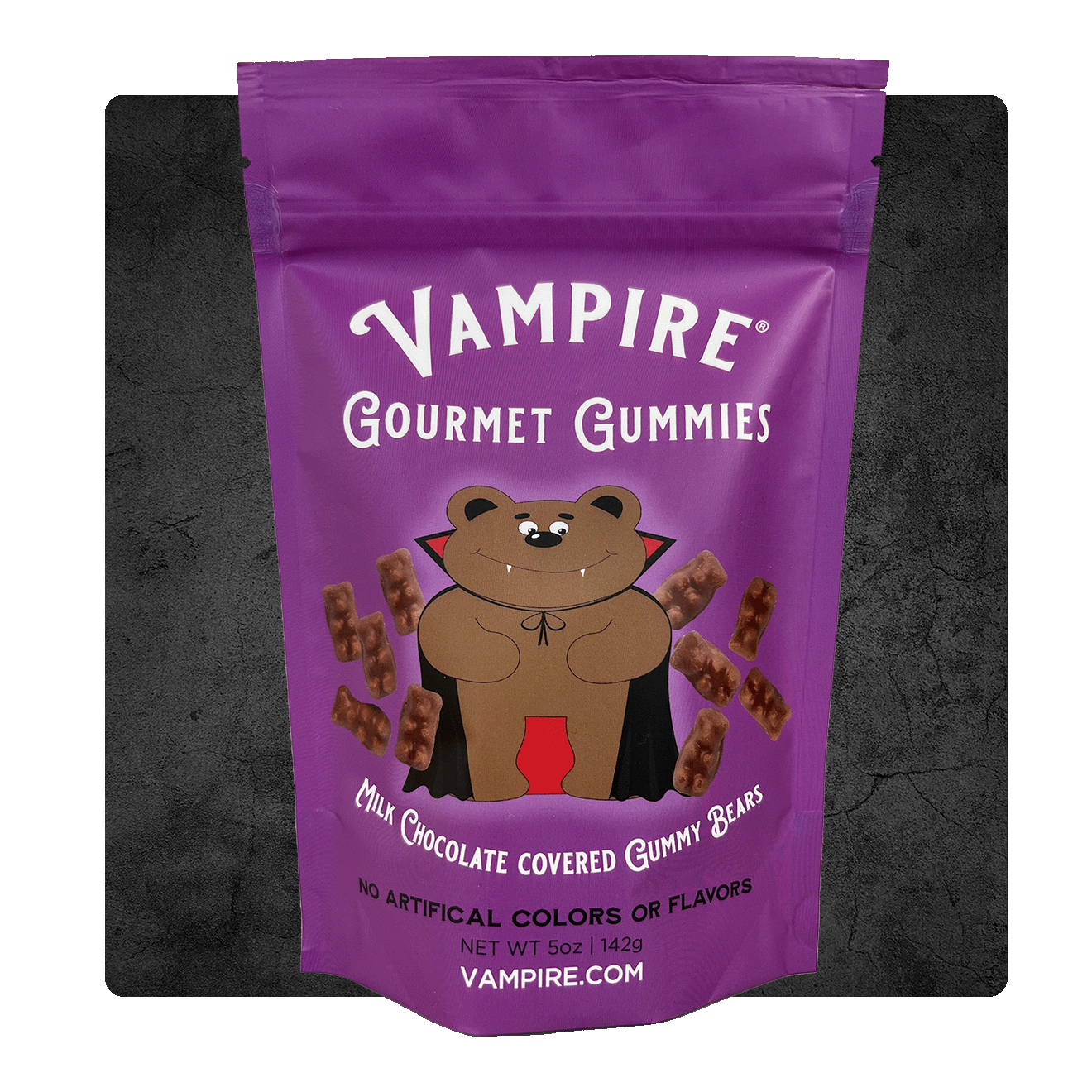 VAMPIRE® GOURMET CHOCOLATE COVERED GUMMY BEARS - 5 oz. – Vampire.com